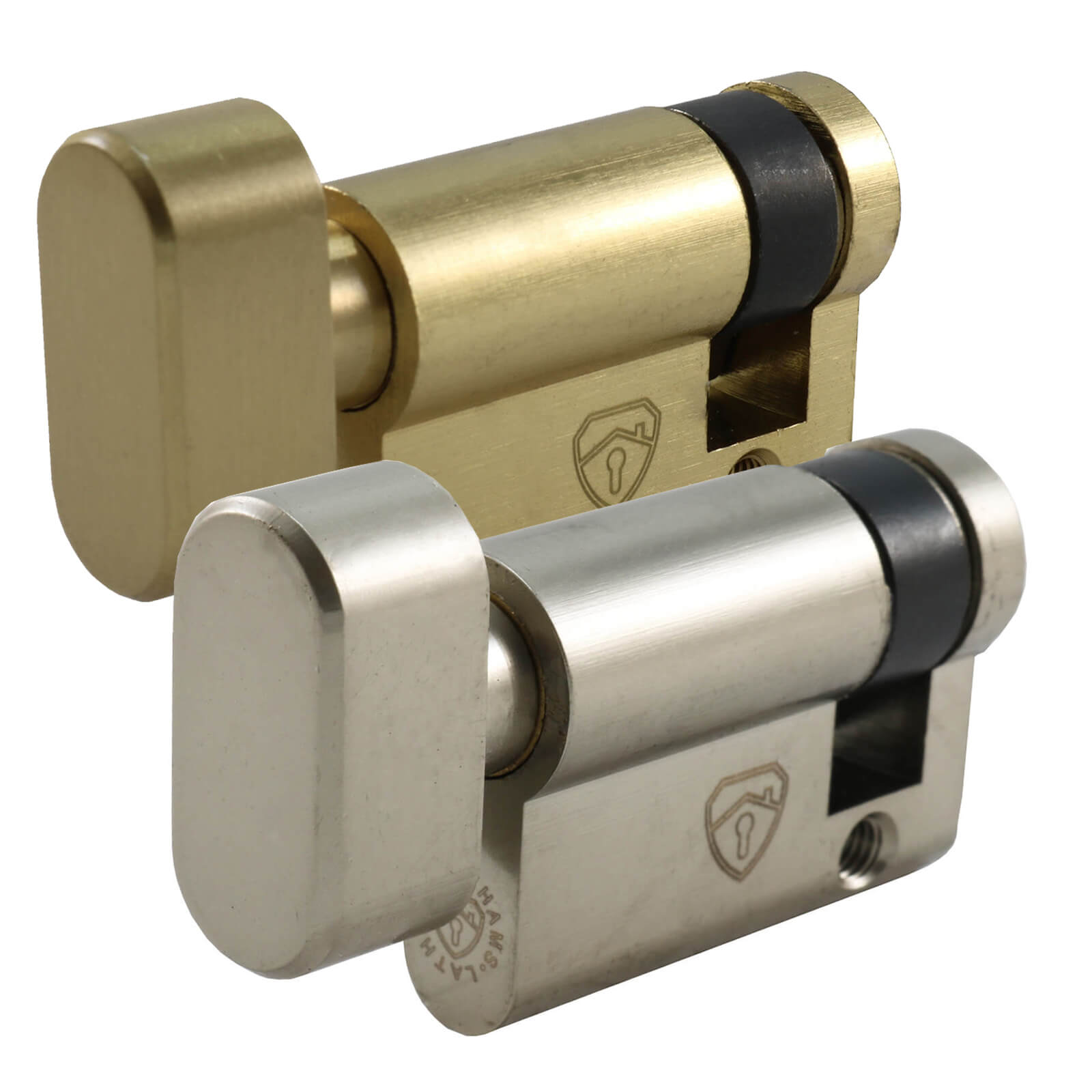 Half Thumb Turn Euro Cylinder (No Keys) | lathamshardware.co.uk