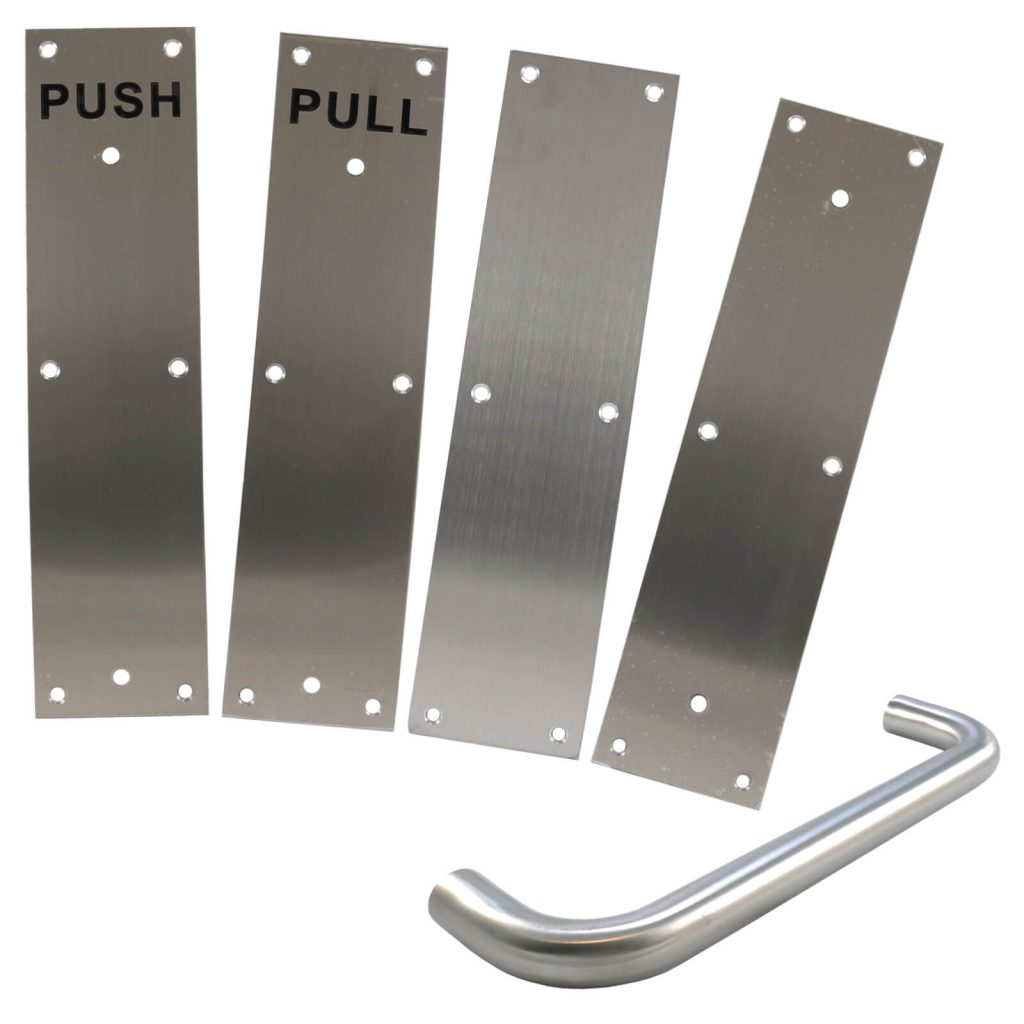 225mm (9 inch) D Handle with Plate | lathamshardware.co.uk