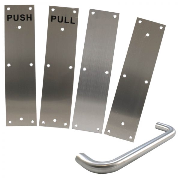 225mm (9 inch) D Handle with Plate | lathamshardware.co.uk