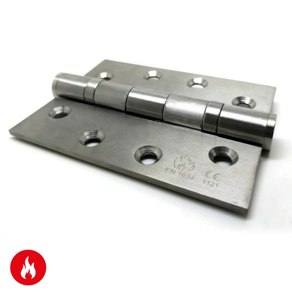 4" x 3" Satin Stainless Steel Butt Hinge | lathamshardware.co.uk