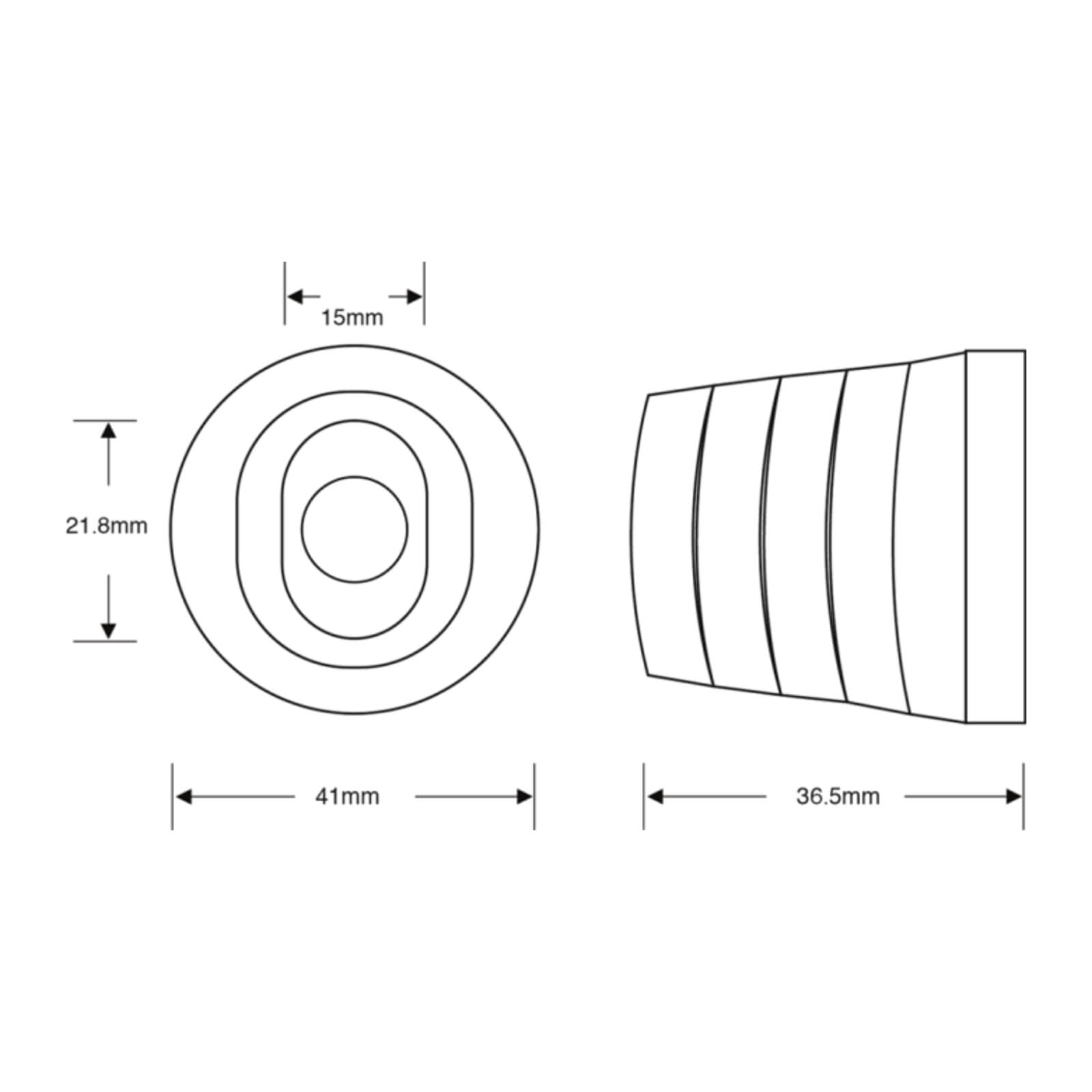 Oval Bullet Lock Housing | Shutter Lock Housing | Latham's Hardware